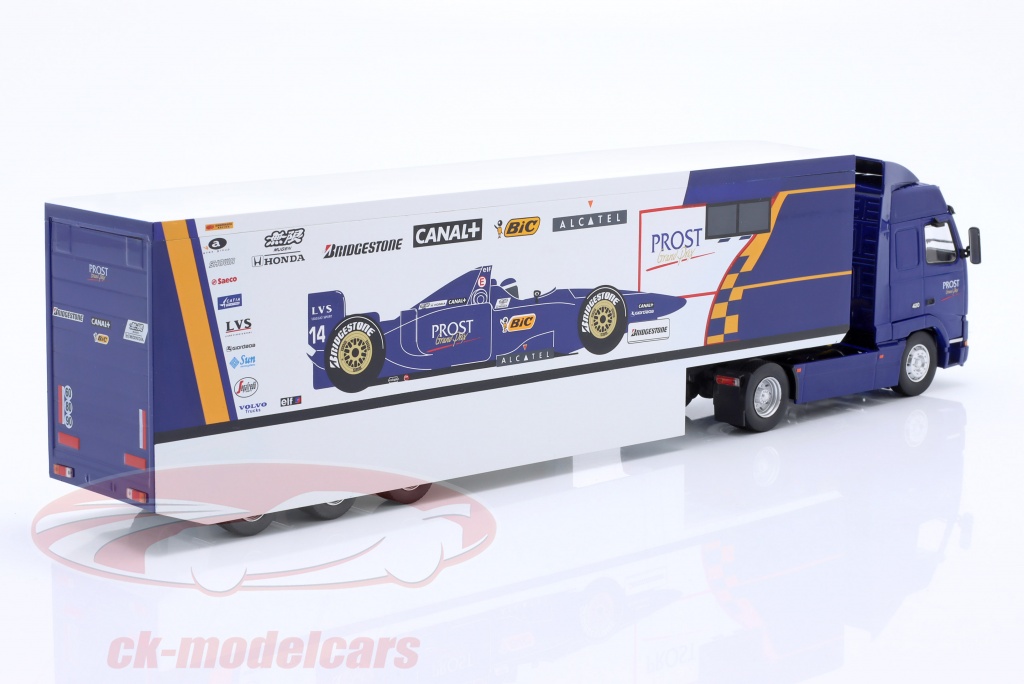 Ixo 1:43 Volvo FH12 Prost Grand Prix Formula 1 1997 team vans blue ...