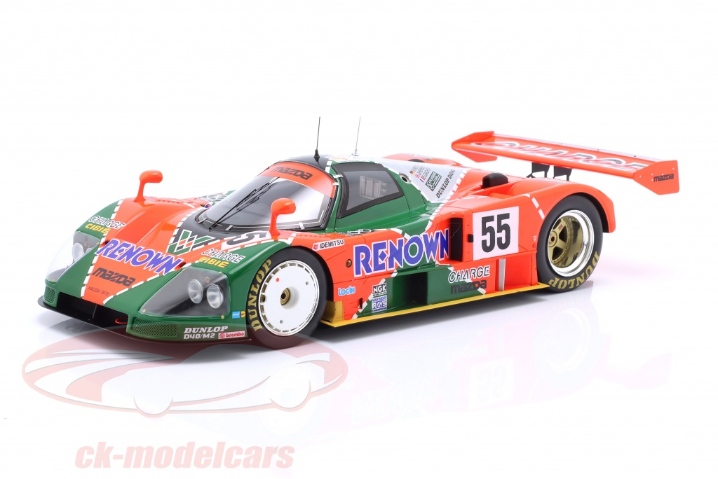 Spark 1:18 Mazda 787B #55 победитель 24h LeMans 1991 Weidler, Herbert, Gachot 18LM91 модель ...