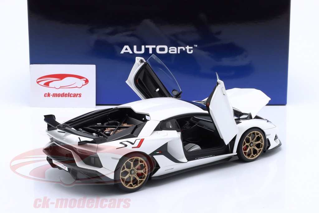 AUTOart 1:18 Lamborghini Aventador SVJ Année de construction 2019 perle ...