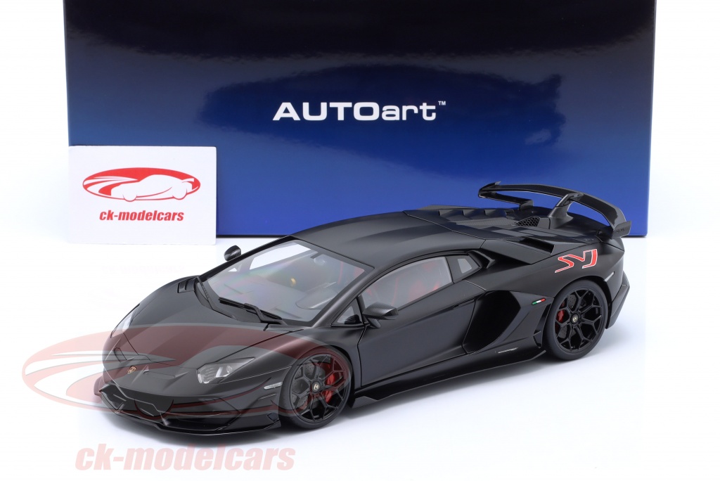 AUTOart 1:18 Lamborghini Aventador SVJ year 2019 frosted black 79219 ...