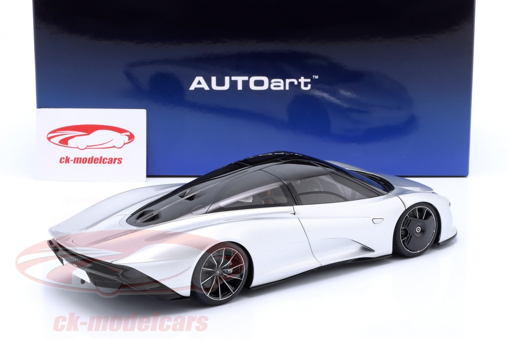 AUTOart 1:18 McLaren Speedtail year 2020 supernova silver 76090 model ...
