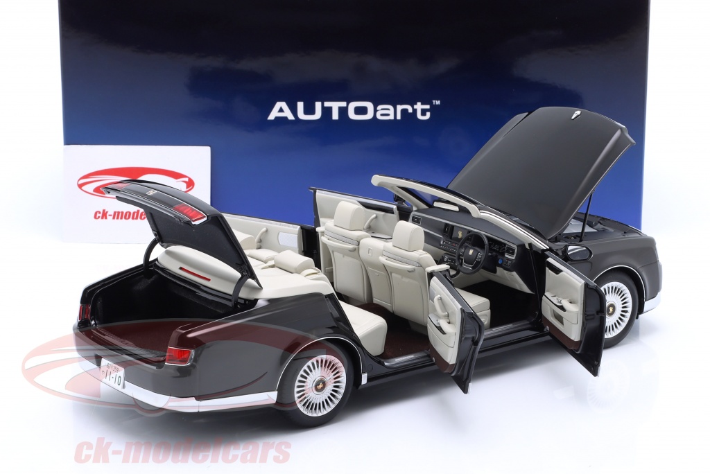 AUTOart 1:18 Toyota Century Cabriolet Open Top Baujahr 2019 schwarz RHD ...