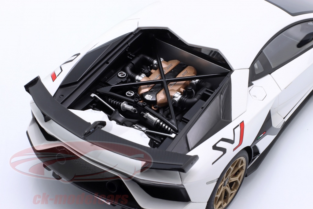 AUTOart 1:18 Lamborghini Aventador SVJ Bouwjaar 2019 parel wit 79217 ...