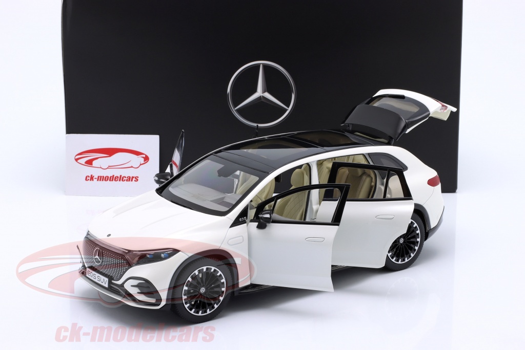 NZG 1:18 Mercedes-Benz EQS SUV (X296) Année de construction 2022 diamant blanc B66960590 modèle ...