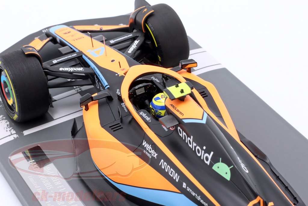 Minichamps 1:18 Lando Norris McLaren MCL36 #4 Bahrain GP Formula 1 2022 ...