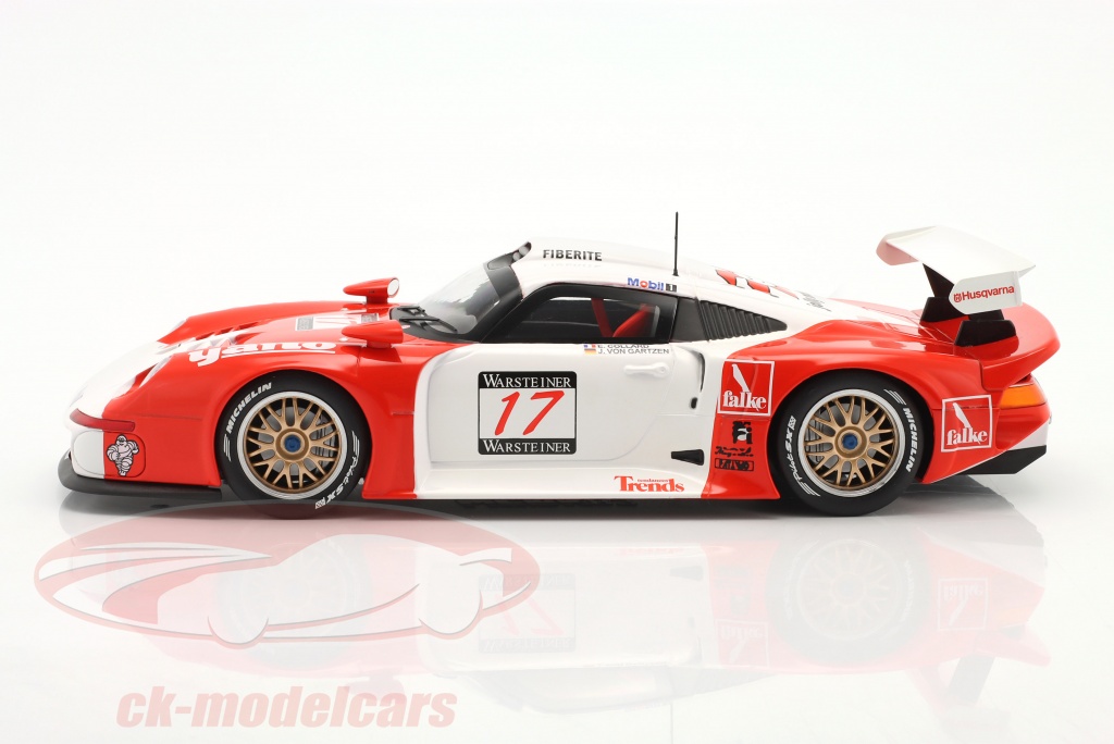 WERK83 1:18 Porsche 911 GT1 #17 FIA GT Spa 1997 von Gartzen, Collard W18013006 model car ...