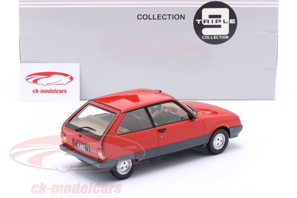 Triple9 1:18 Citroen Axel 12 TRS 建設年 1990 赤 T9-1800336 モデル 車 T9-1800336 ...