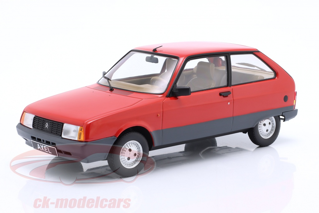 Triple9 1:18 Citroen Axel 12 TRS 建设年份 1990 红色的 T9-1800336 模型 汽车 T9 ...