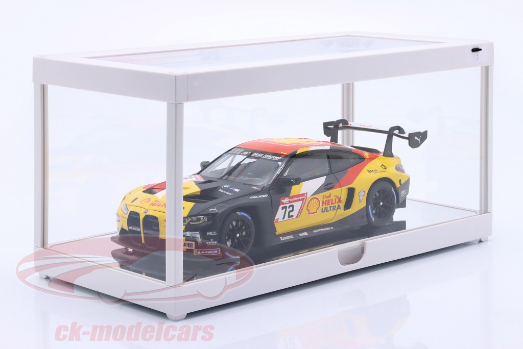 single showcase white with LED lighting for scale 1:18 Triple9 T9 ...