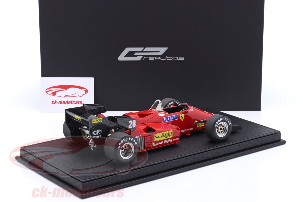 GP Replicas 1:18 Rene Arnoux Ferrari 126C4 #28 7th Austria GP Formula 1 ...