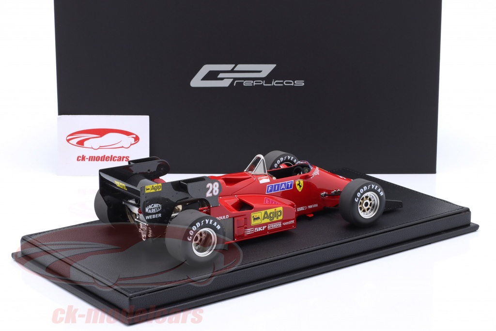 GP Replicas 1:18 Rene Arnoux Ferrari 126C4 #28 意大利 GP 公式 1 1984 GP159B ...