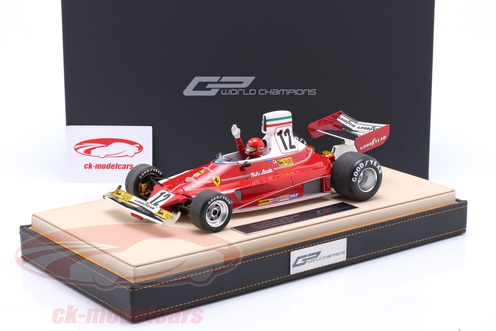 GP Replicas 1:18 Niki Lauda Ferrari 312T #12 优胜者 摩纳哥 GP 公式 1 世界冠军 1975 GPWC001 模型 汽车 GPWC001