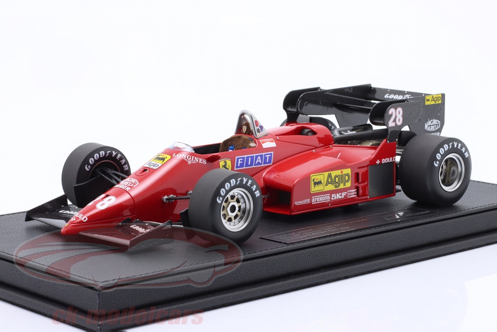 GP Replicas 1:18 Rene Arnoux Ferrari 126C4 #28 意大利 GP 公式 1 1984 GP159B ...