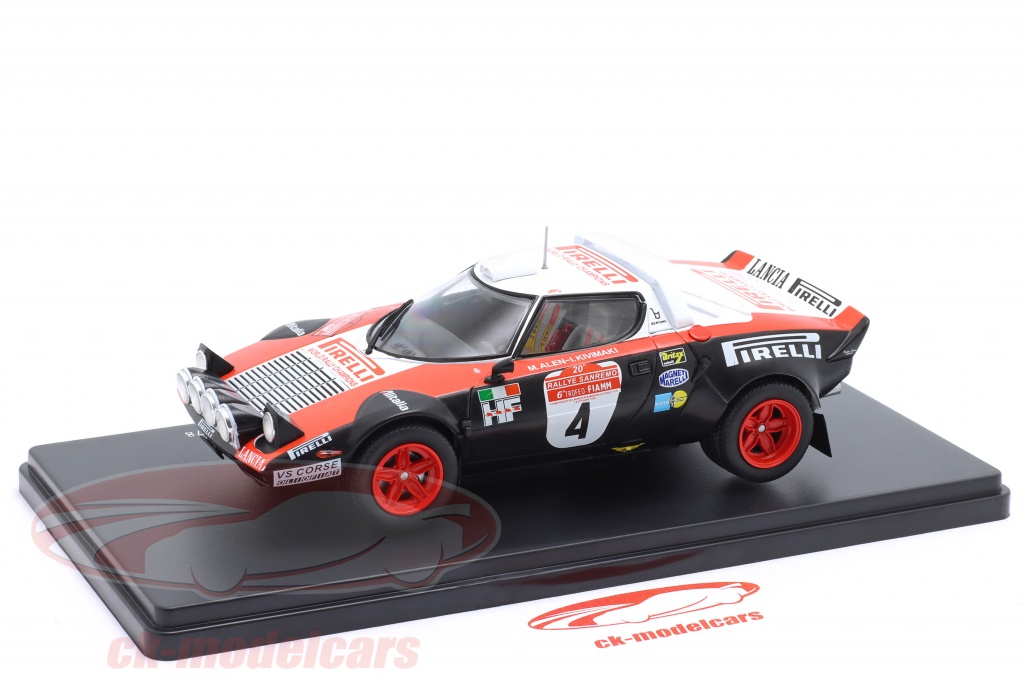 Altaya 1:24 Lancia Stratos HF #4 winnaar Rallye SanRemo 1978 Alen ...