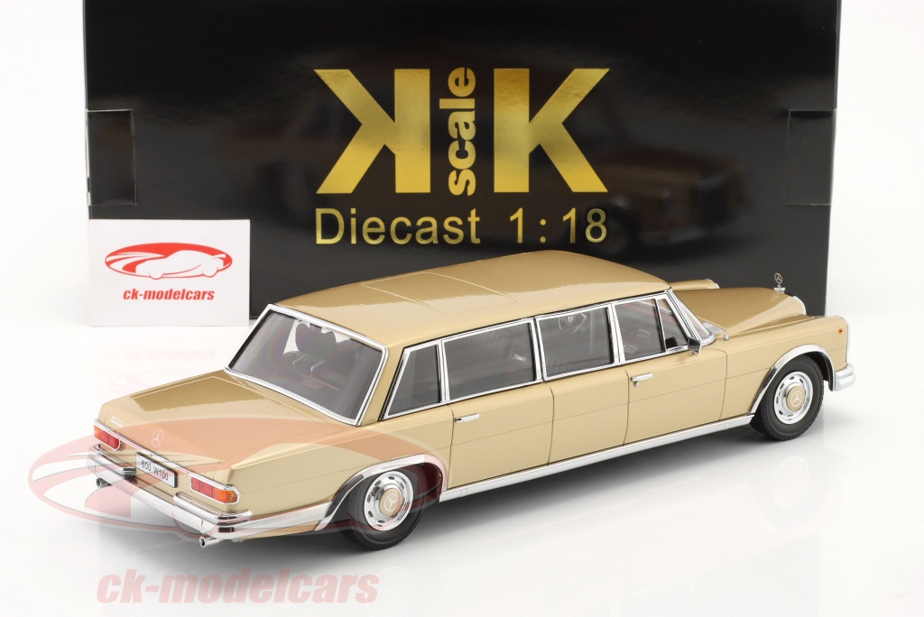 KK-Scale 1:18 Mercedes-Benz 600 Pullman LWB (W100) Baujahr 1964 gold ...