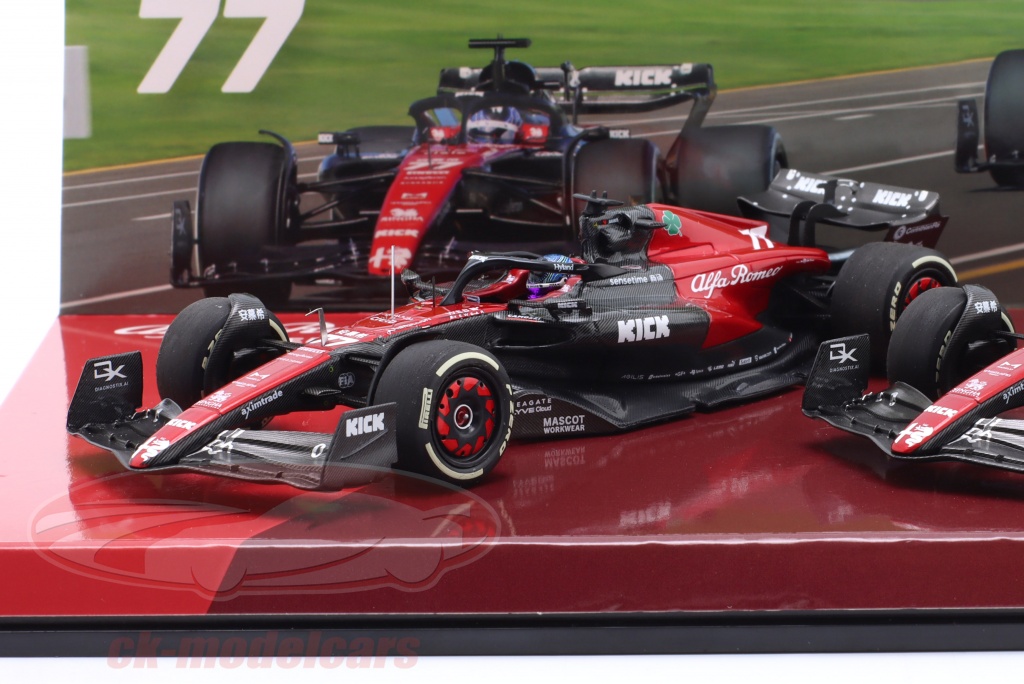Minichamps 1:43 2-Car Set Bottas #77 & Guanyu #24 Alfa Romeo Australien ...