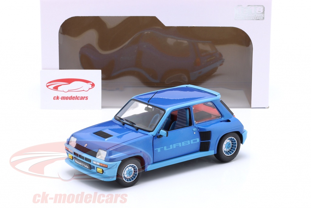 Solido 1:18 Renault 5 Turbo Bouwjaar 1981 blauw S1801308 model auto ...