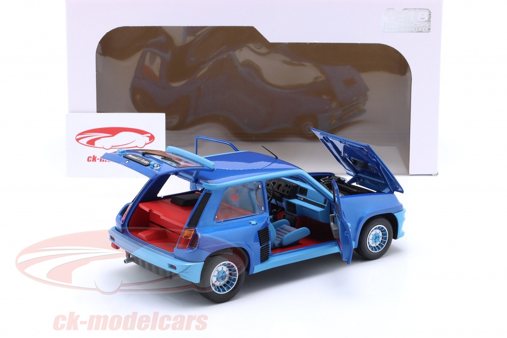 Solido 1:18 Renault 5 Turbo Bouwjaar 1981 blauw S1801308 model auto ...