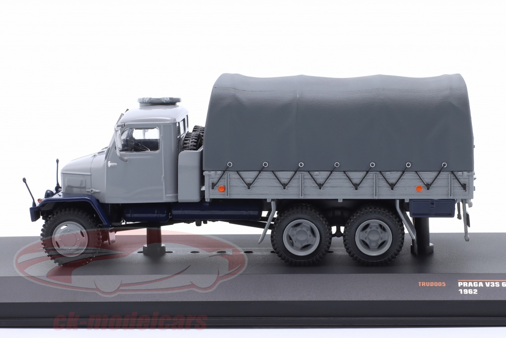 Ixo 1:43 Praga V3S 6WD Pritschen-LKW mit Plane Baujahr 1962 grau ...