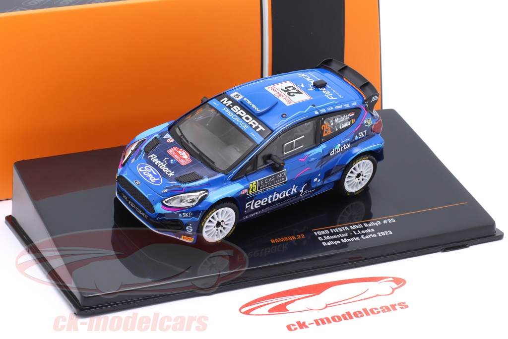 Ixo 1:43 Ford Fiesta MK II Rally2 #25 Rallye Monte Carlo 2023 Munster ...