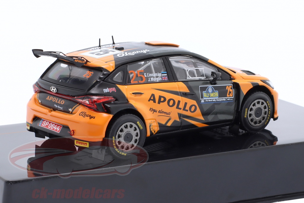 Ixo 1:43 Hyundai i20 N Rally2 #25 Rallye 瑞典 2023 Linnamäe, Morgan ...