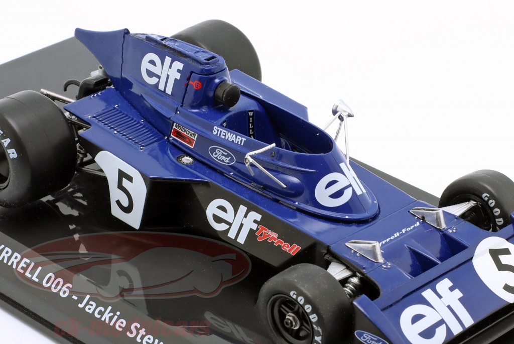 Premium Collectibles 1:24 Jackie Stewart Tyrrell 006 #5 Formel 1 1973 / ...