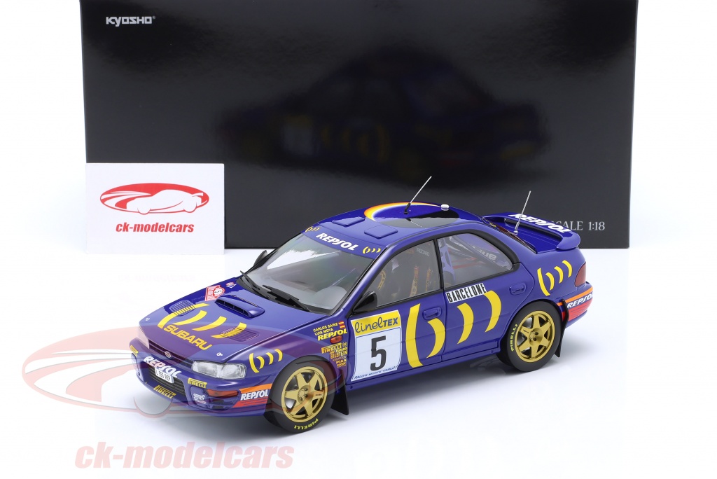Kyosho 1:18 Subaru Impreza 555 #5 winnaar Rallye Monte Carlo 1995 Sainz ...