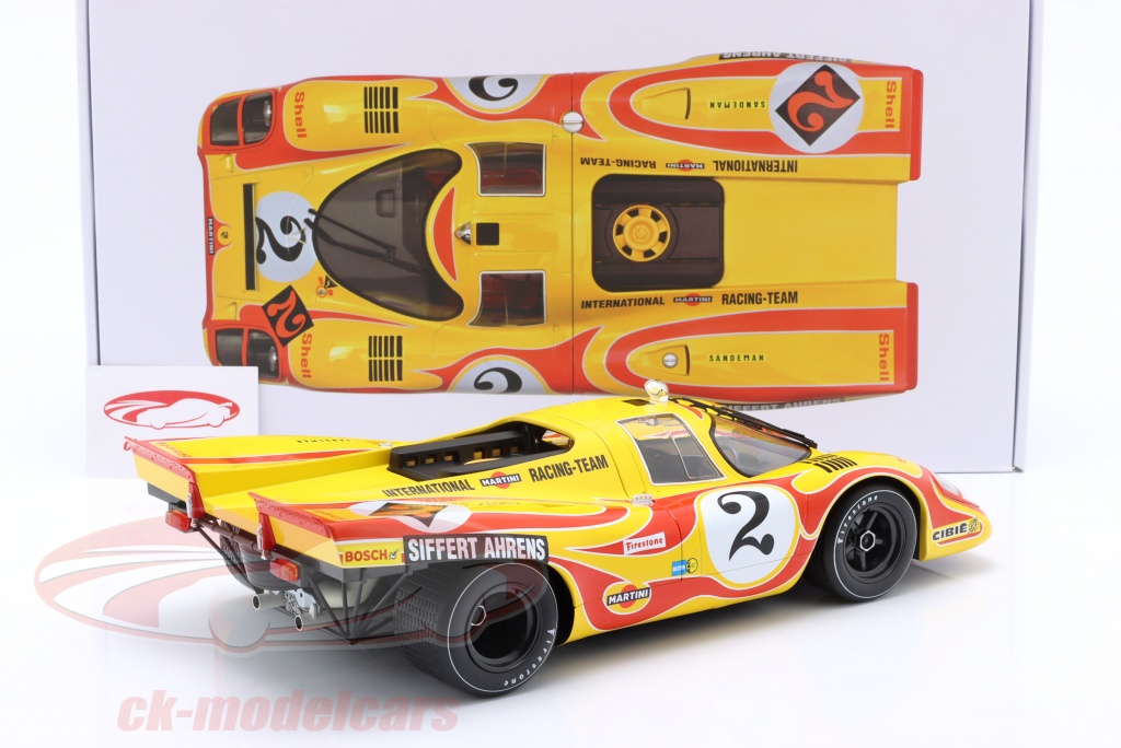 Norev 1:12 Porsche 917K Martini Racing #2 2ème 9h Kyalami 1970 Siffert, Ahrens 127506 modèle ...
