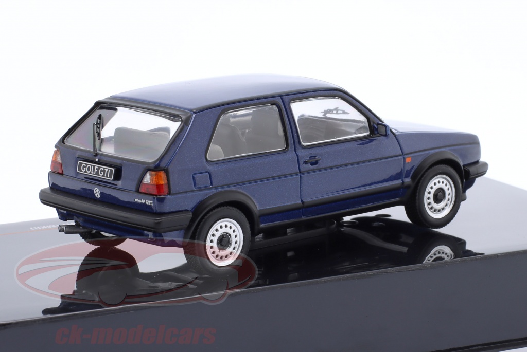 Ixo 1:43 Volkswagen VW Golf 2 GTI year 1984 blue metallic CLC499N.22 ...