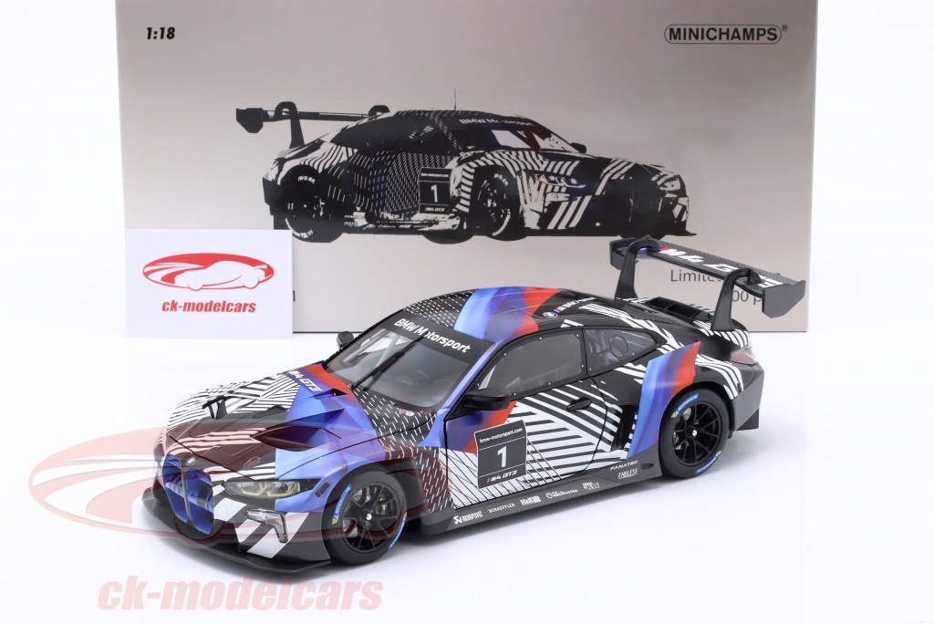Minichamps 1:18 BMW M4 GT3 #1 Testcar 2021 BMW Motorsport 113222003 ...