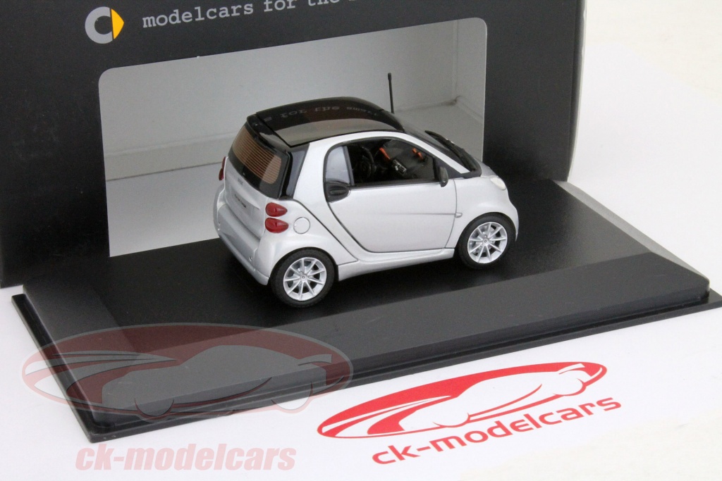Minichamps 1:43 Smart Fortwo Cabriolet シルバーメタリック / シルバーメタリック B66960051 ...