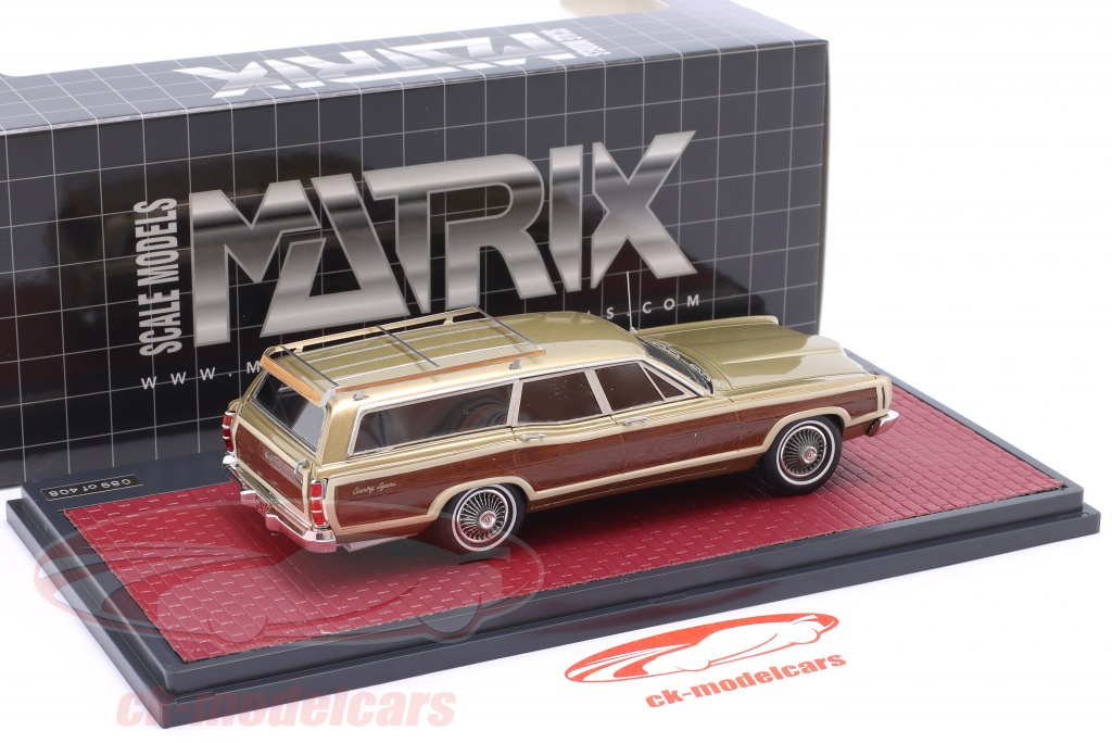 Matrix 1:43 Ford LTD Country Squire 1969 oro metálico MX20603-032 ...