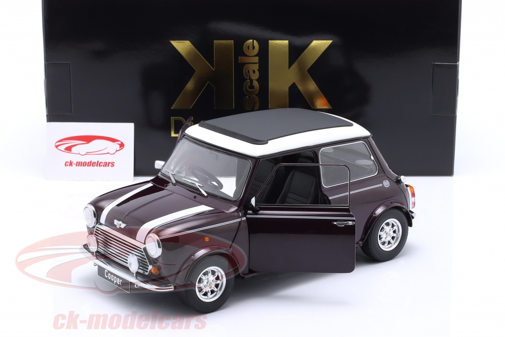 KK-Scale 1:12 Mini Cooper RHD with Sunroof violet metallic / white ...