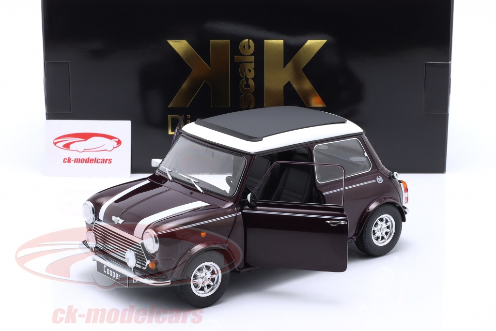 KK-Scale 1:12 Mini Cooper LHD mit Sonnendach violett metallic / weiß ...