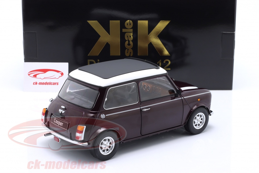 KK-Scale 1:12 Mini Cooper LHD mit Sonnendach violett metallic / weiß ...