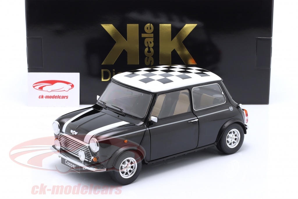 KK-Scale 1:12 Mini Cooper RHD checkered black / white KKDC120055R model ...