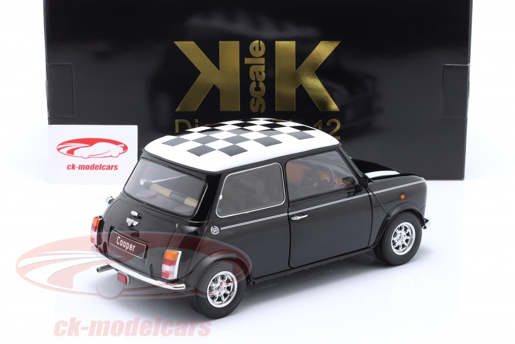 KK-Scale 1:12 Mini Cooper RHD checkered black / white KKDC120055R model ...