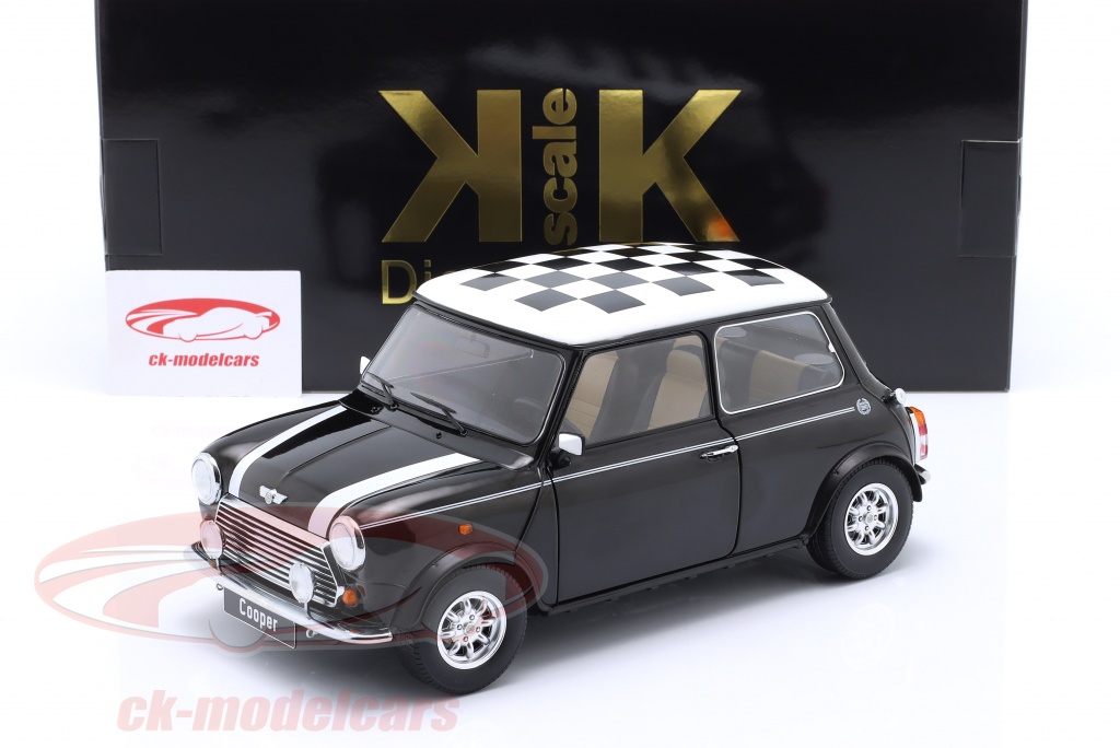 KK-Scale 1:12 Mini Cooper LHD checkered black / white KKDC120055L model ...