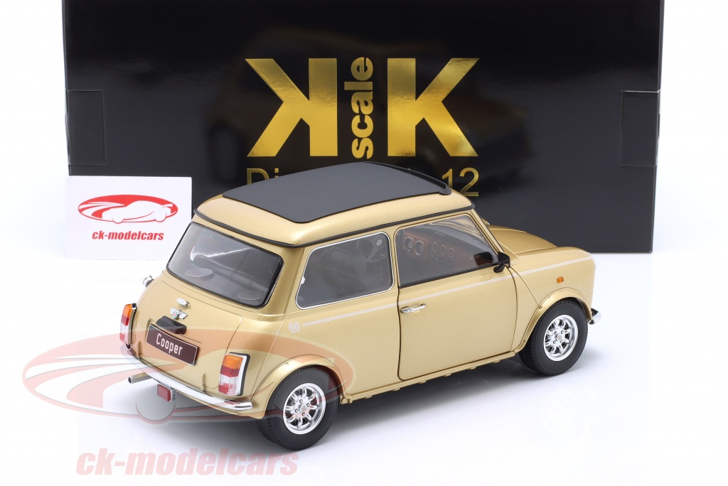 KK-Scale 1:12 Mini Cooper LHD と サンルーフ 金 メタリックな KKDC120076L モデル 車 ...