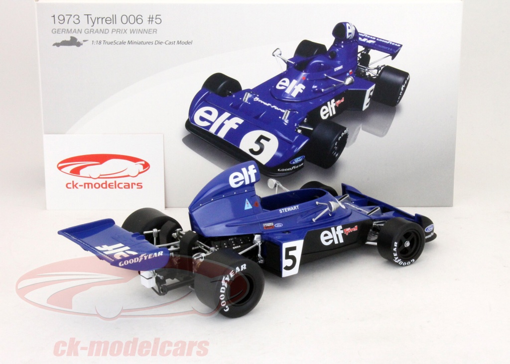 True Scale 1:18 J. Stewart Tyrell 006 #5 Formel 1 Weltmeister 1973 ...