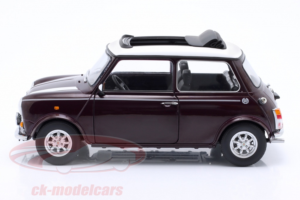 KK-Scale 1:12 Mini Cooper LHD mit Sonnendach violett metallic / weiß ...