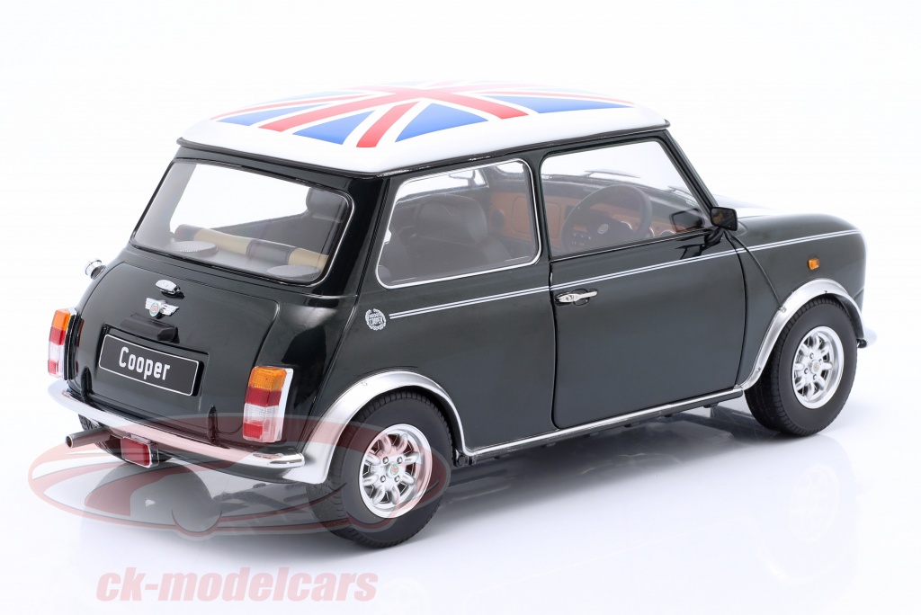 KK-Scale 1:12 Mini Cooper Union Jack RHD dunkelgrün metallic / weiß ...