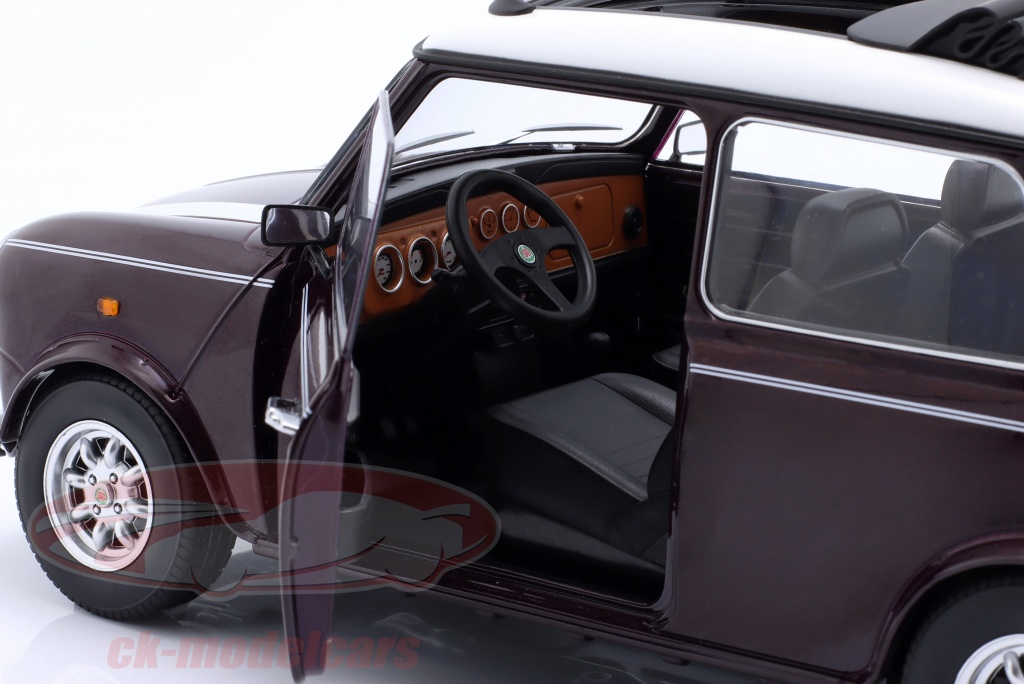 KK-Scale 1:12 Mini Cooper LHD with sunroof violet metallic / white ...