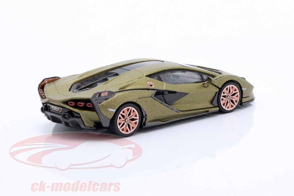 True Scale 1:64 Lamborghini Sian FKP 37 Presentatie mat olijfgroen ...