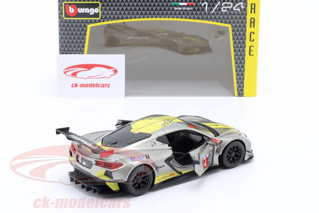 Bburago 1:24 Chevrolet Corvette C8.R #4 Presentation Car 2020 grau ...