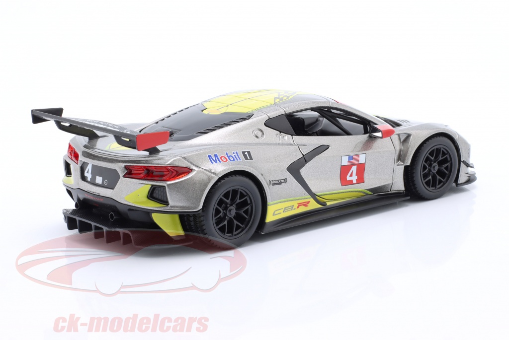 Bburago 1:24 Chevrolet Corvette C8.R #4 Presentation Car 2020 Gray ...