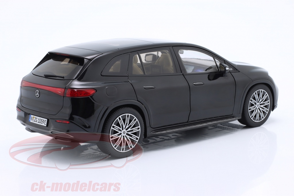 NZG 1:18 Mercedes-Benz EQS SUV (X296) year 2022 obsidian black 1059/50 model car 1059/50 ...