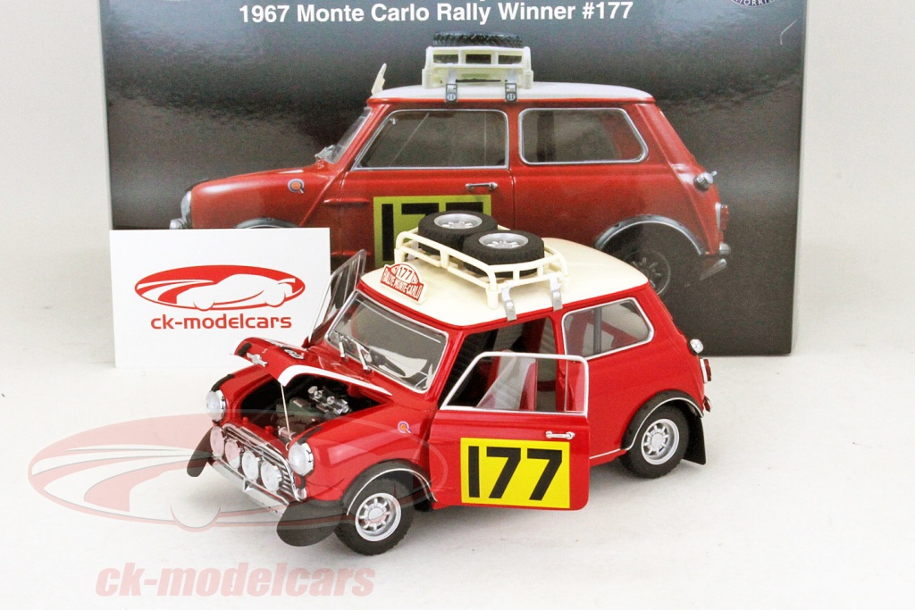 Kyosho 1:18 Morris Mini Cooper S MK-1 n º 177 Monte Carlo Rally 1967 ...