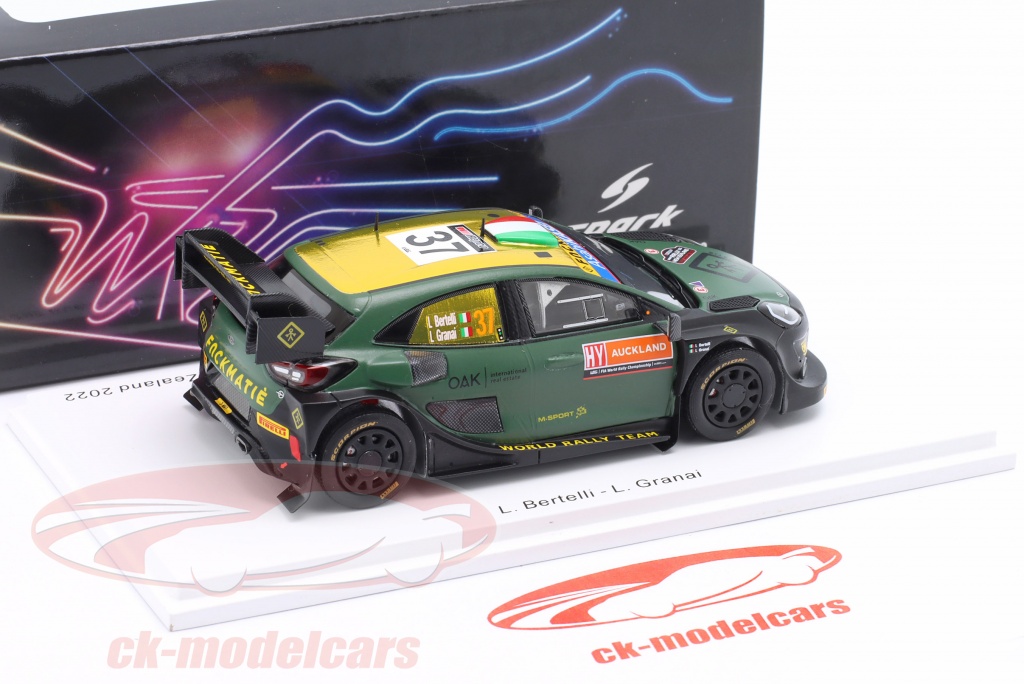 Spark 1:43 Ford Puma Rally1 #37 7th Rallye Neuseeland 2022 Bertelli ...