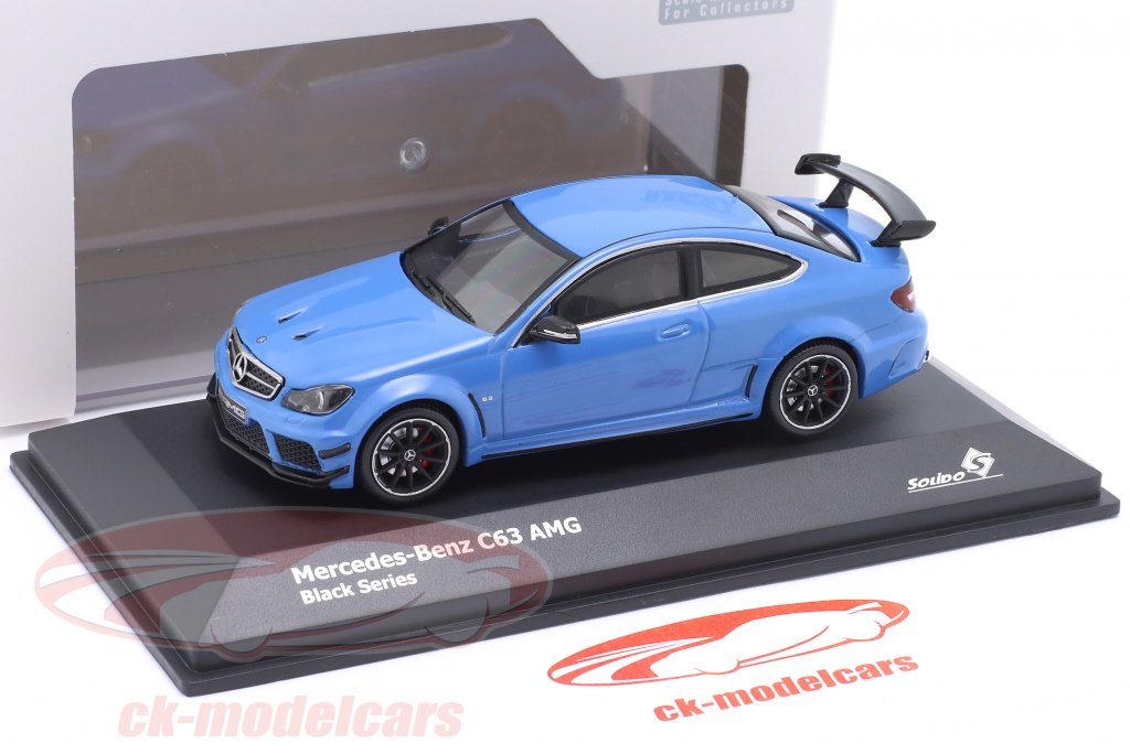Solido 1:43 Mercedes-Benz C63 AMG Black Series Baujahr 2012 blau ...